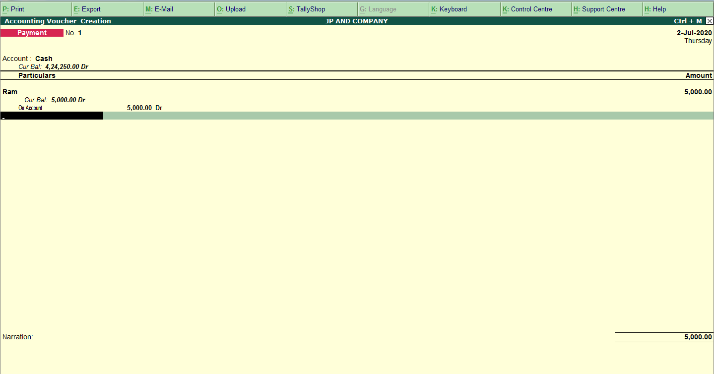  What Is Payment Voucher In Tally In Hindi